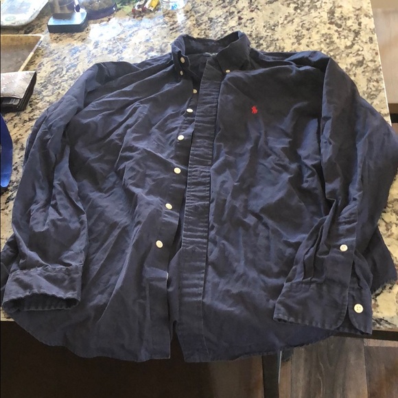 Polo Ralph Lauren | Shirts | Dark Blue Polo Button Up | Poshmark